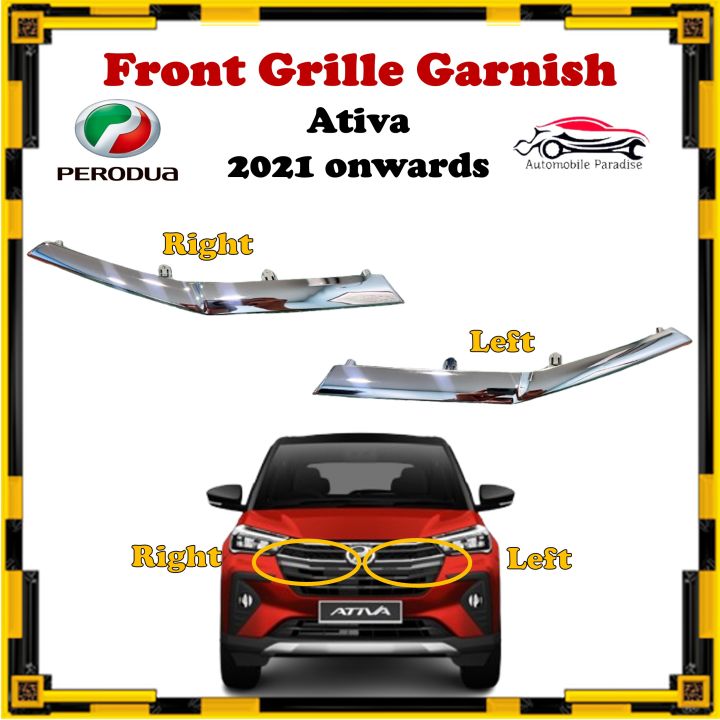 Perodua Ativa - Front Grille Garnish / Chrome ( 2021 onwards ) | Lazada