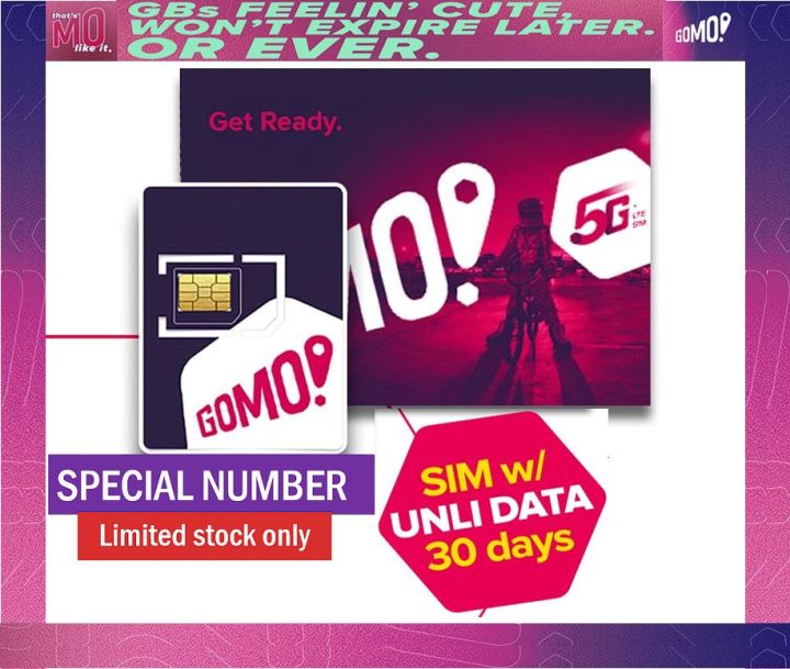 GOMO 30DAYS UNLIDATA SPECIAL NUMBERS EASY TO REMEMBER | Lazada PH