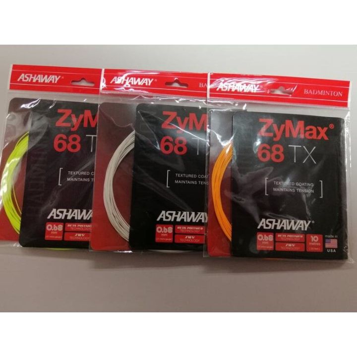 Ashaway Zymax66 Fire power (0.66mm) Badminton String *Made In USA | Lazada