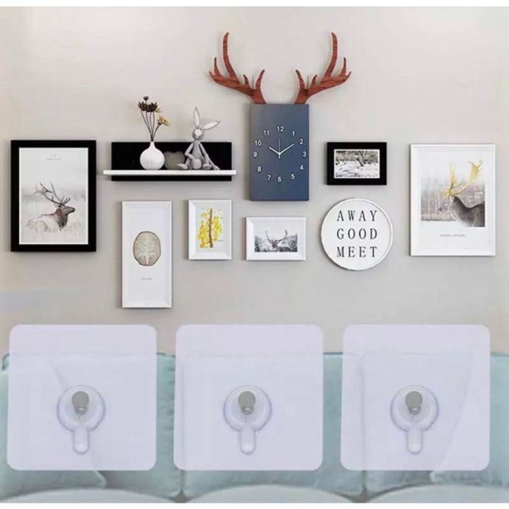 TEMPELAN DINDING AJAIB / GANTUNGAN HOOK TANPA BOR | Lazada Indonesia