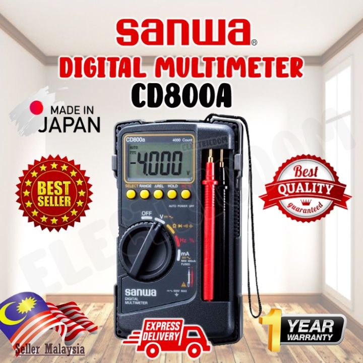 SANWA CD800A Digital Multimeter Original 1 YEAR Warranty (Made In Japan ...