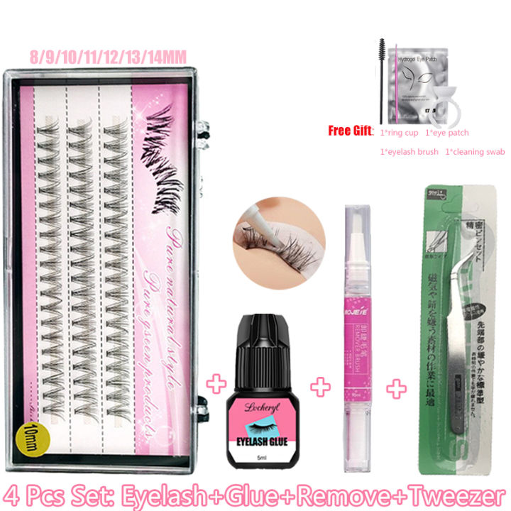 Extension False Eyelashes Nesura 10D 20D Eyelash Makeup Grafting ...
