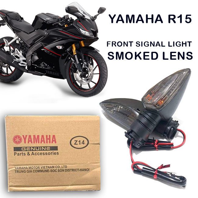 YZF-R15 YAMAHA R15 FRONT SIGNAL LIGHT FLASHER LIGHT SET 100% ORIGINAL ...