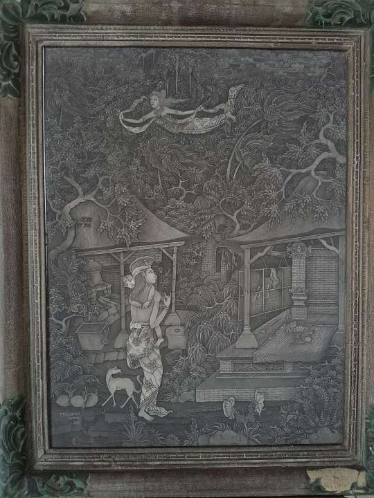 lukisan tradisional bali , Raja pala ,(59x79cm) | Lazada Indonesia