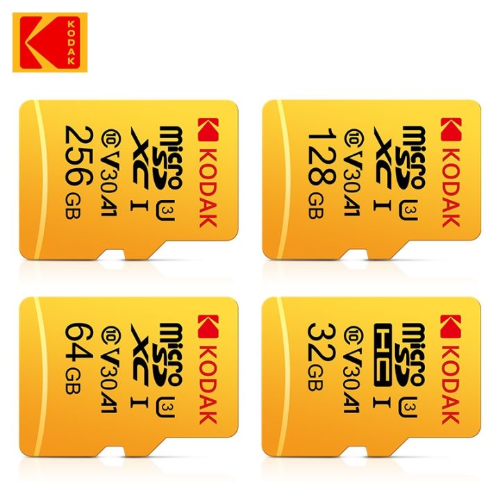 [HOT TALQQQWWEGE 583]KODAK Micro SD การ์ดความจำ256GB 100 Class10 UHS-I U3 32GB 64GB 128GB การ์ด ...