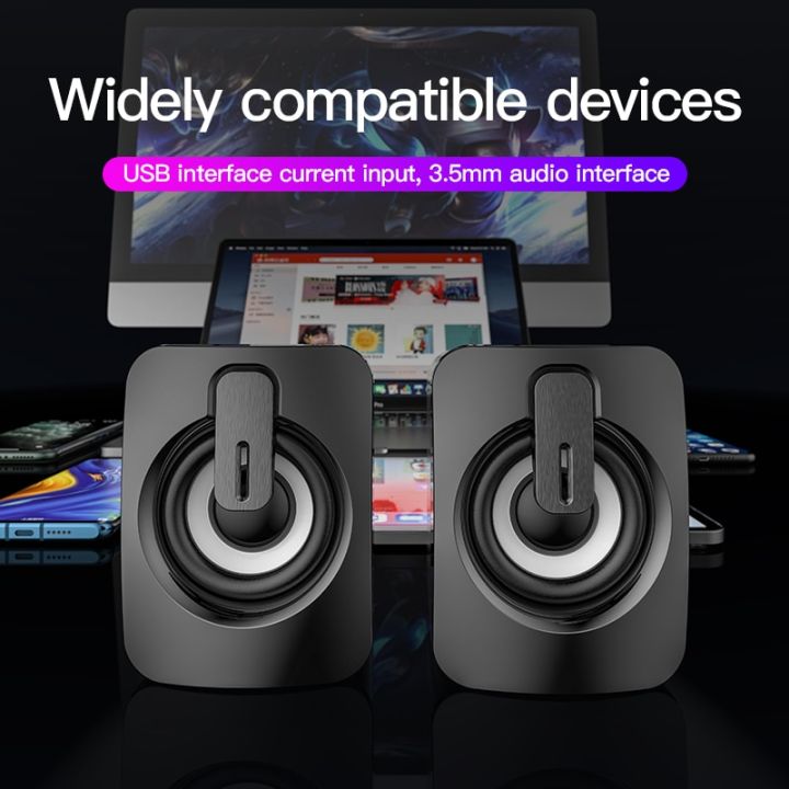 Computer Speakers Subwoofer Heavy Bass Logitech 1.6M USB 3.5Mm ...