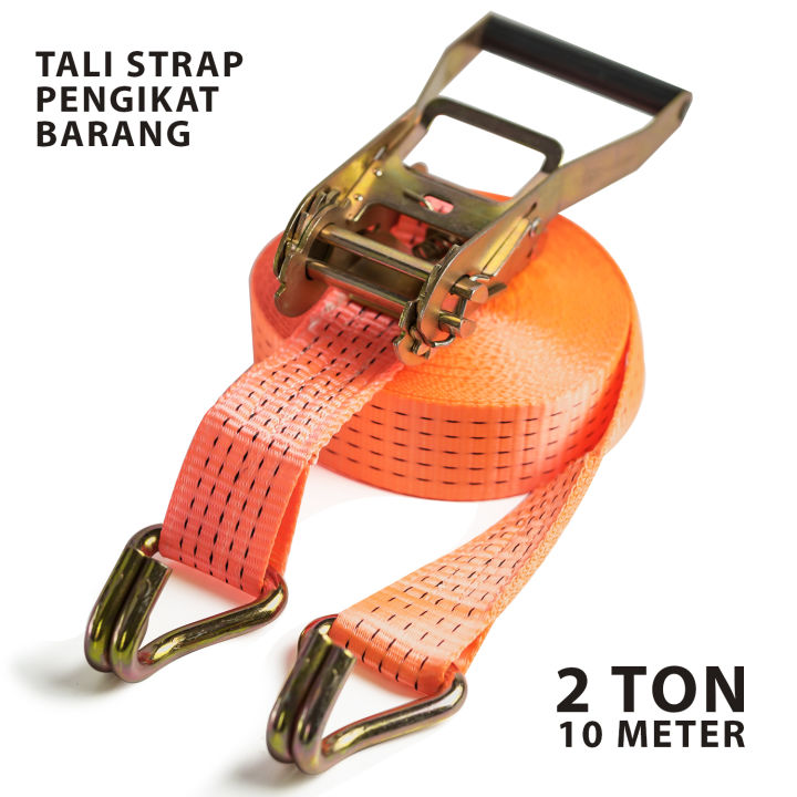 Tali Strap Pengikat Barang Ukuran 2 Ton 10M KREK Cargo Lashing Track ...