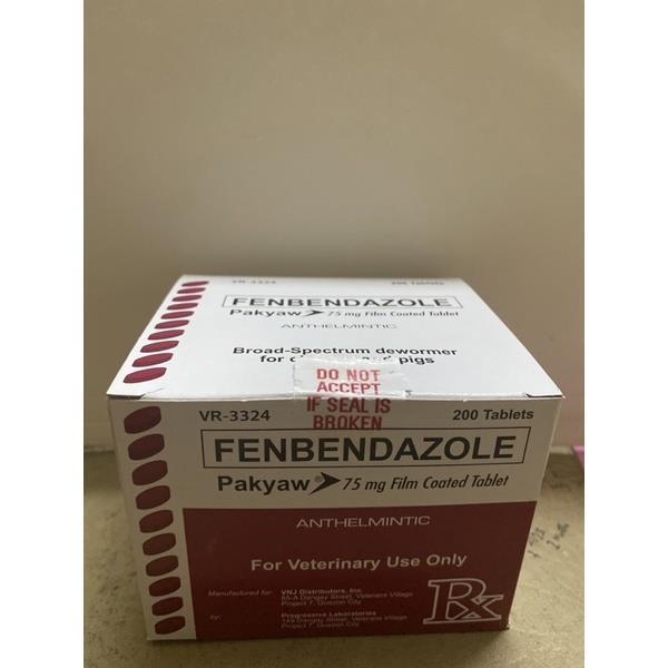 PAKYAW - FENBENDAZOLE (200 Tablets) | Lazada PH