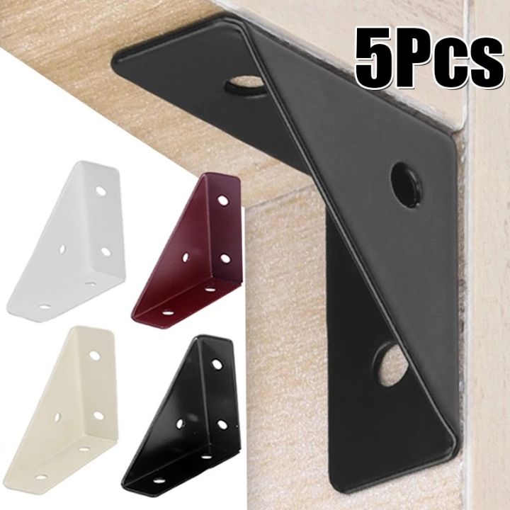 1-5Pcs Angle Corner Brackets Fasteners Heavy Protector Right Triangular ...