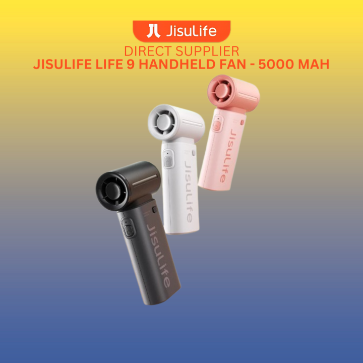 JISULIFE LIFE 9 Mini Portable Jet Fan 5000 MAH Rechargeable USB Fans ...