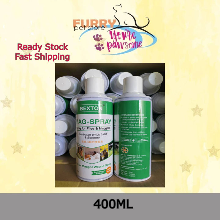 BEXTON Mag-Spray (AEROSOL) 400ML Spray for Flies and Maggots for Pet ...