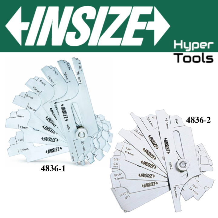INSIZE Fillet Welding Gauge / Fillet Welding Gage (Metric 14 blades ...