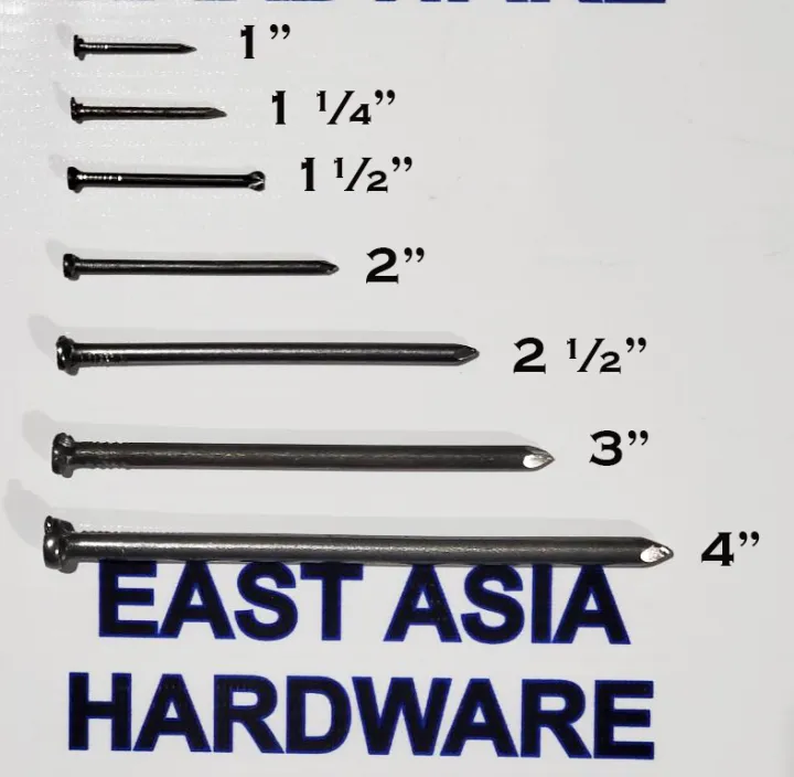 COMMON NAIL 1 KILO (1", 1/2", 1/4", 2-1/2",2"3",4',5",6") | Lazada PH