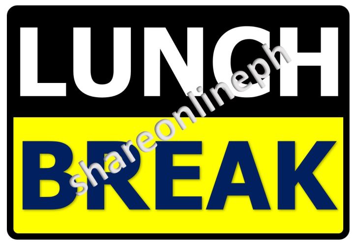 Signage Lunch Break Signages Sign Boards Breaktime | Lazada PH