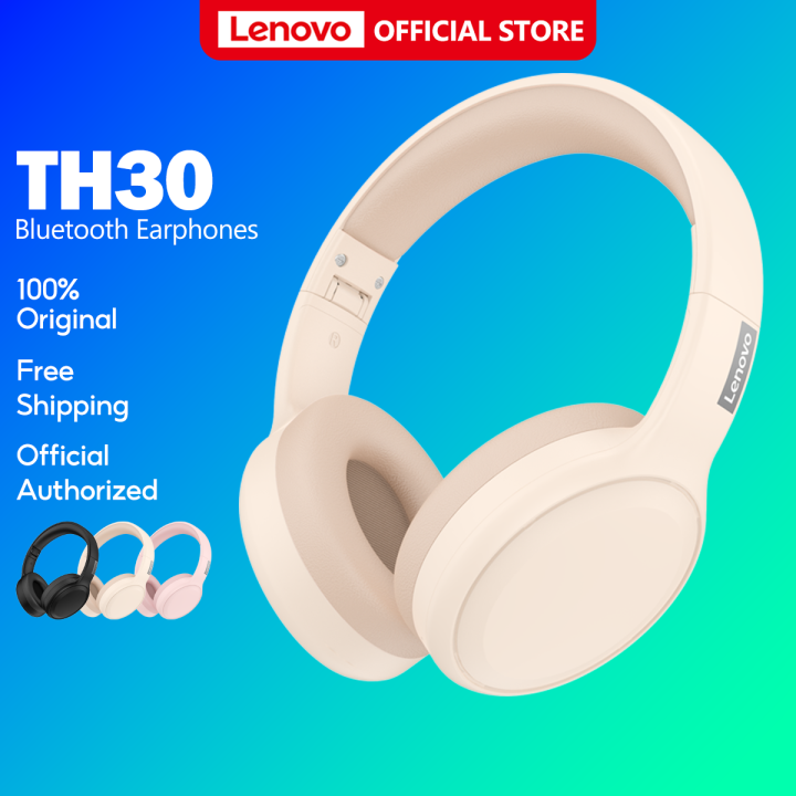 Lenovo TH30 Bluetooth Headphones TWS With HD Stereo Sound HD Music Earphones Music Headset With ...