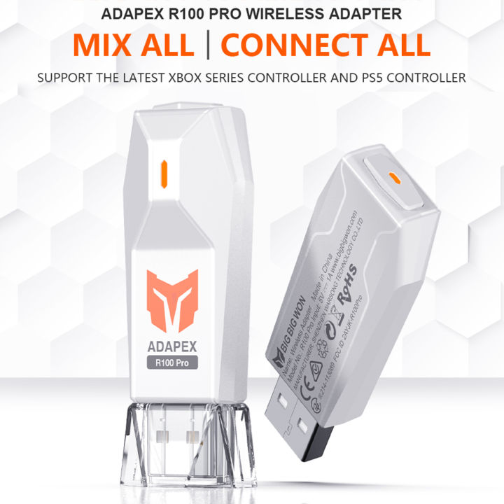 【NEW】 R100 PRO USB Wireless Adapter Gamepad Converter for PS4/PS5 XBOX ...