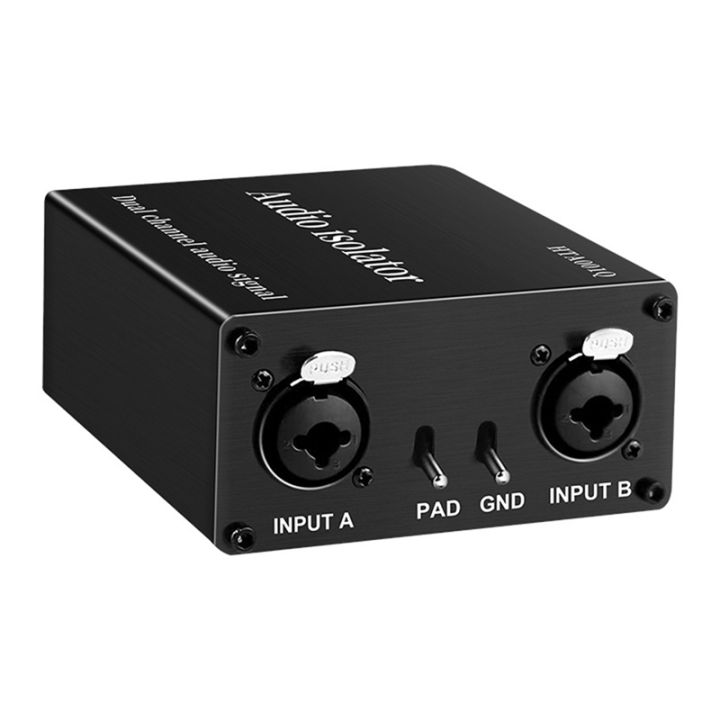 6.5 XLR Mixer 2-Channel XLR Audio Isolator Dual-Channel Noise Reduction ...