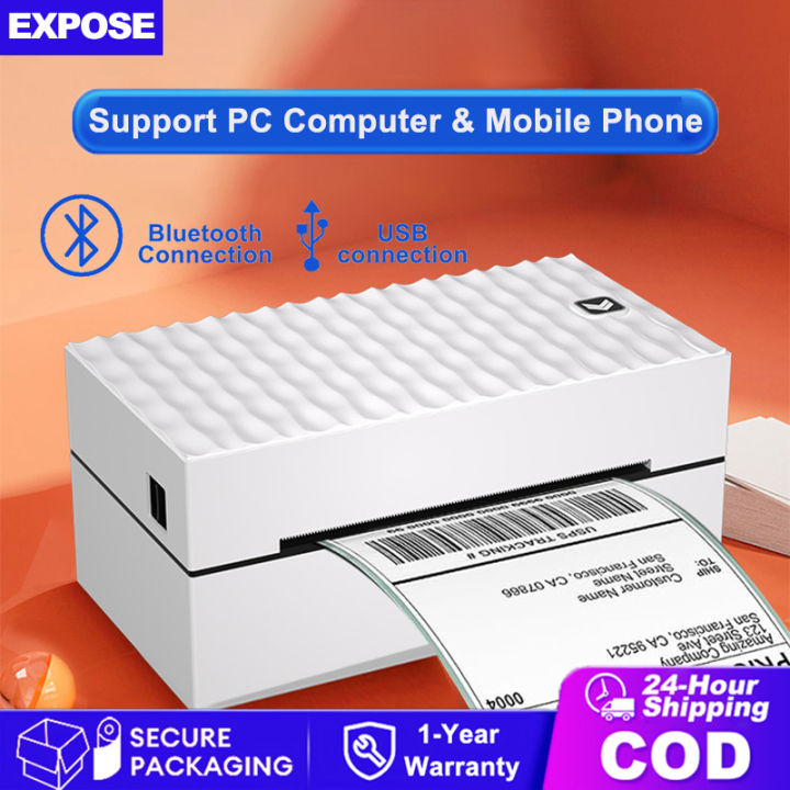 Waybill Printer 105mm A6 bluetooth thermal Express Sticker Cellphone ...