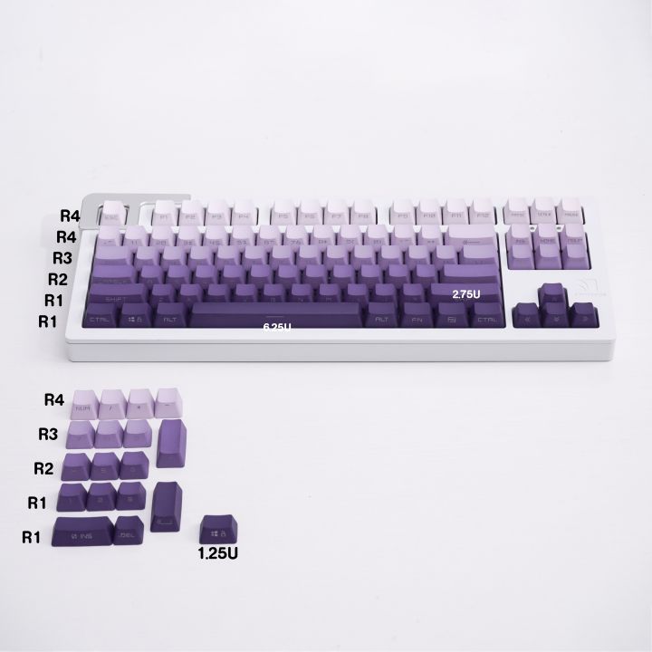 PBT Double Shot Dust Keycap Top Side Engraved Light Transmission OEM ...