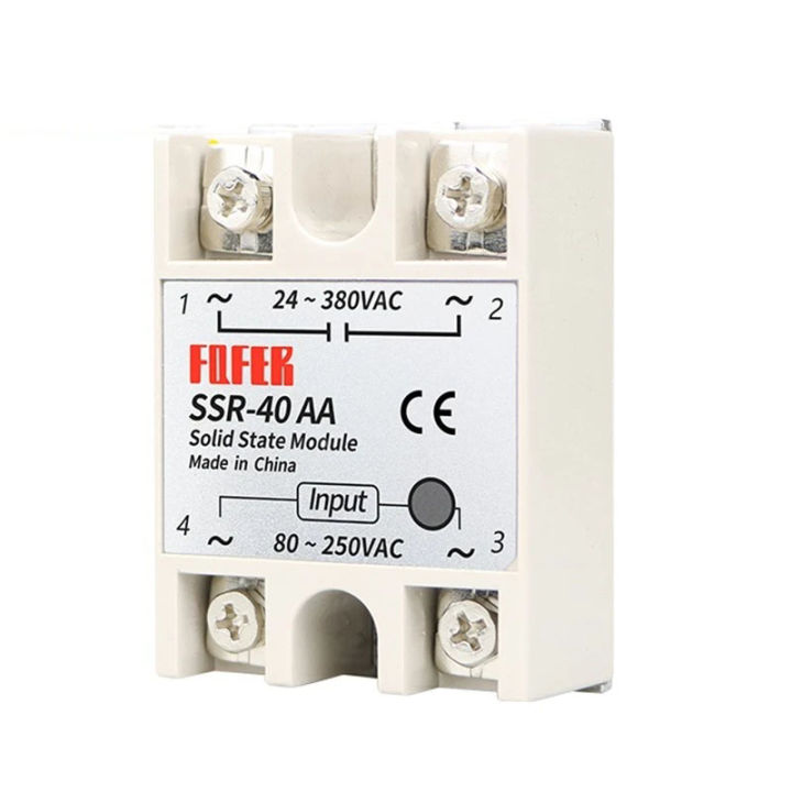 AC-AC Single Phase Solid State Relay 10A 25A 40A 60A AC SSR relay 10AA 25AA 40AA 60AA 80-250VAC ...