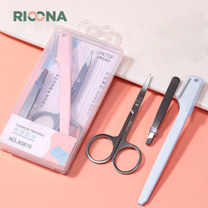 Set 3in1 Pencukur Alis Gunting Alis Pinset Alis | Lazada Indonesia