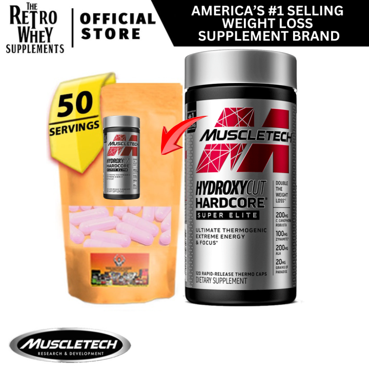 Hydroxycut Hardcore SUPER Elite, Pack of 10 Caps. 20 Pcs. or 50pcs ...
