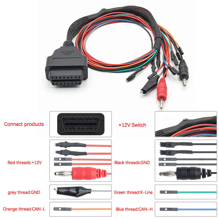 OBD jumper TriCore cable ECU boot pinout cable OBD2 diagnostic adapter ...