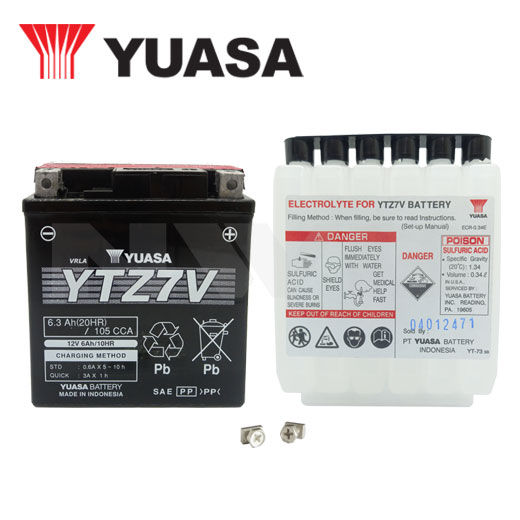YUASA YTZ7V For Yamaha Aerox, Nmax V1 Motorcycle Battery (12V-6Ah) Made ...