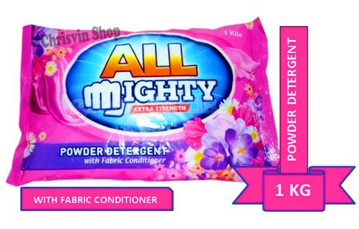 All Mighty Clean Laundry Powder Detergent with Fabric Conditioner ...