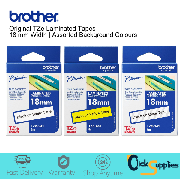 Brother Label Tape 18mm width Laminated Tape for P-Touch Machines ...