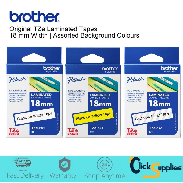 Brother Label Tape 18mm width Laminated Tape for P-Touch Machines ...