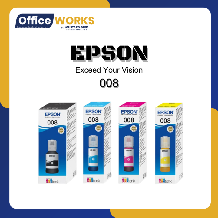 Epson 008 C13T06G100 Pigment Black Ink sold per color | Lazada PH