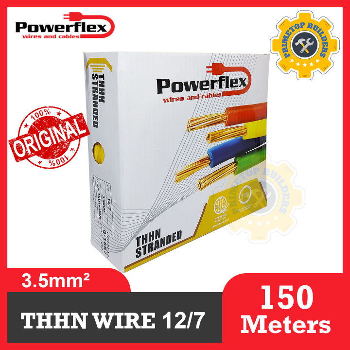 POWERFLEX THHN Wire #12 (3.5 mm²) STRANDED Electrical Wire 12/7 - 150 ...