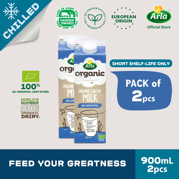 Arla Organic Fresh Low Fat Milk 900ml 2-Pack | Lazada PH