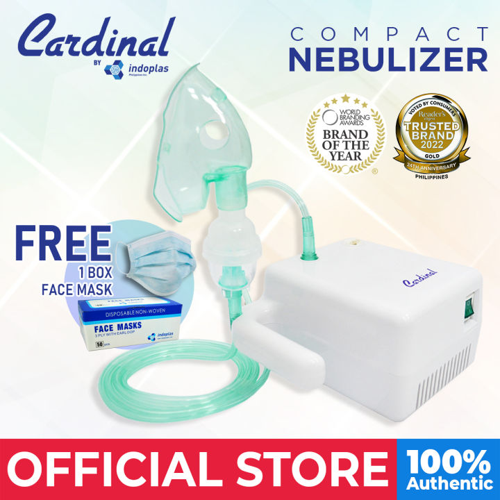 Cardinal Compact Nebulizer With 1 Box of Face Mask with Earloop | Lazada PH