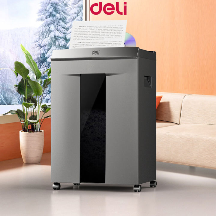 Deli 30L Paper Shredder 16 Sheets Paper Shredding Machine Heavy Duty ...