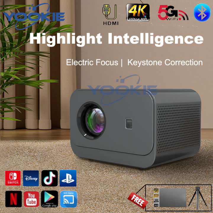 XIAOMI 5G Smart Projector mini portable 1080P 4K WiFi Bluetooth LED ...