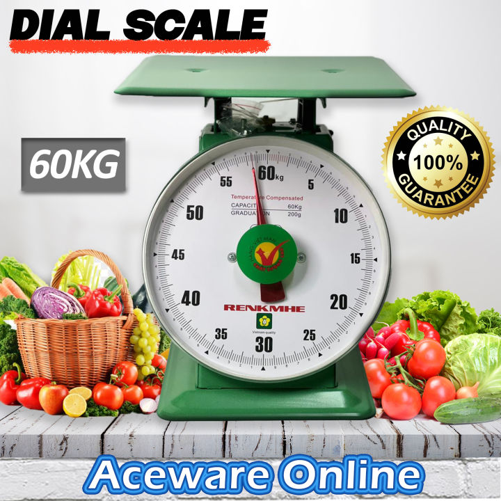 60KG RENKMHE Scale Penimbang Berat Timbang Berat Dial Scale Penimbang ...
