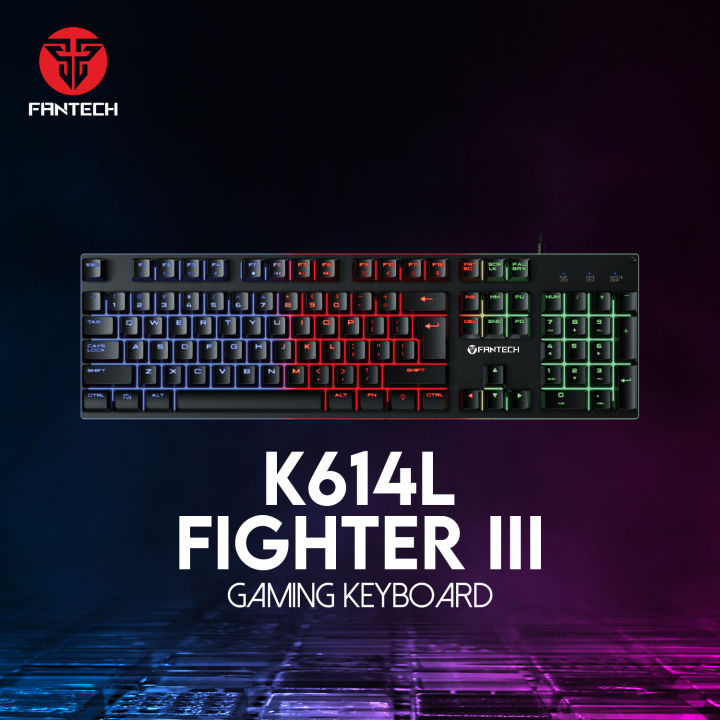 FANTECH K613L k614L RGB Fighter II Full Size Edition Gaming Keyboard RGB | Lazada PH