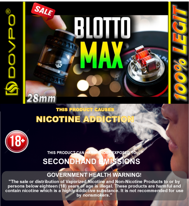 Dovpo Blotto MAX RTA Atomizer | Lazada PH