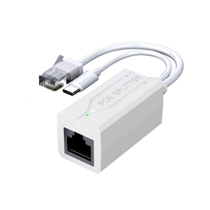 USB Type C PoE Splitter 100Mbps 48V to 5V for Networking Transmission ...