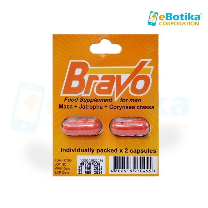 Bravo Supplement For Men (2pcs/Capsule) | Lazada PH