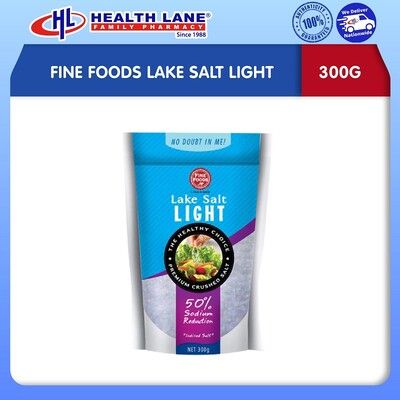 FINE FOODS LAKE SALT LIGHT 300G | Lazada