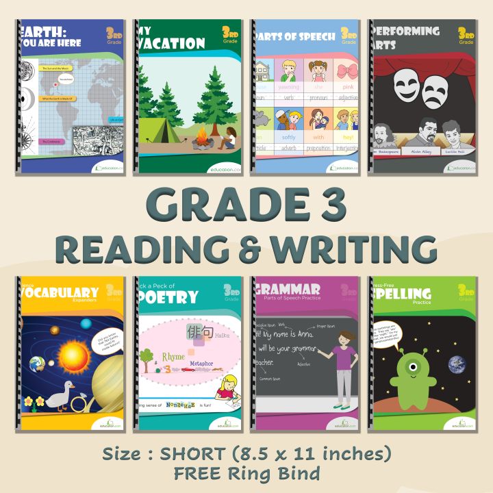 GRADE 3 READING & WRITING (Worksheets / Workbooks) | Lazada PH