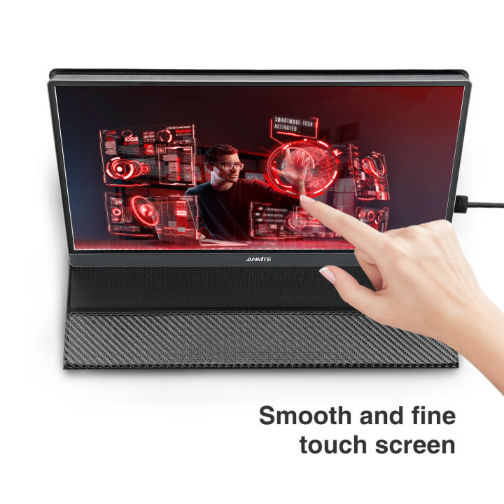 Portable Monitor for Laptop Anmite 15.6"4K IPS FHD Portable Led Touch ...