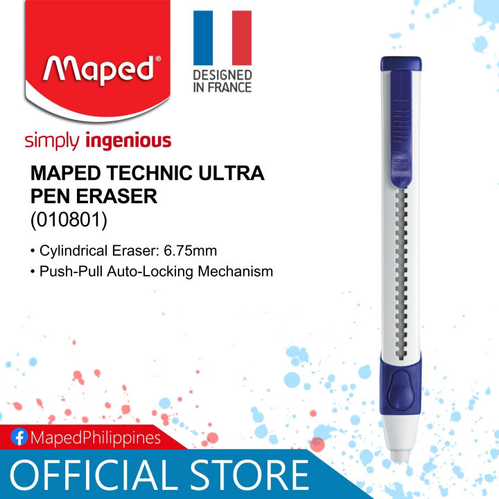 MAPED Technic Ultra Pen Eraser (for PENCIL use ONLY) | Cylindrical ...