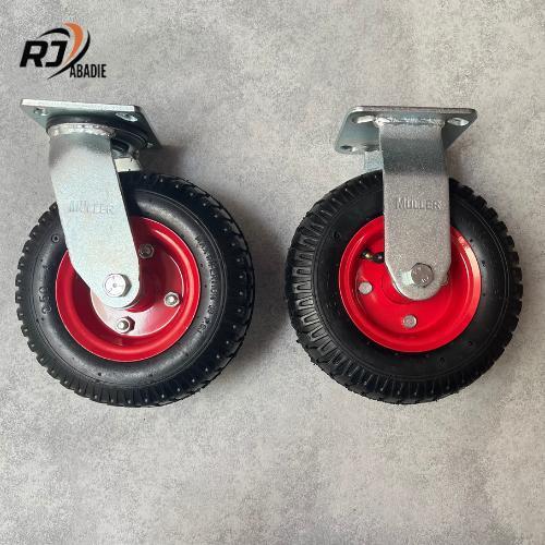 Roda Trolley Pneumatic Ban Dalam Angin Hidup Mati Caster Troli MULLER ...