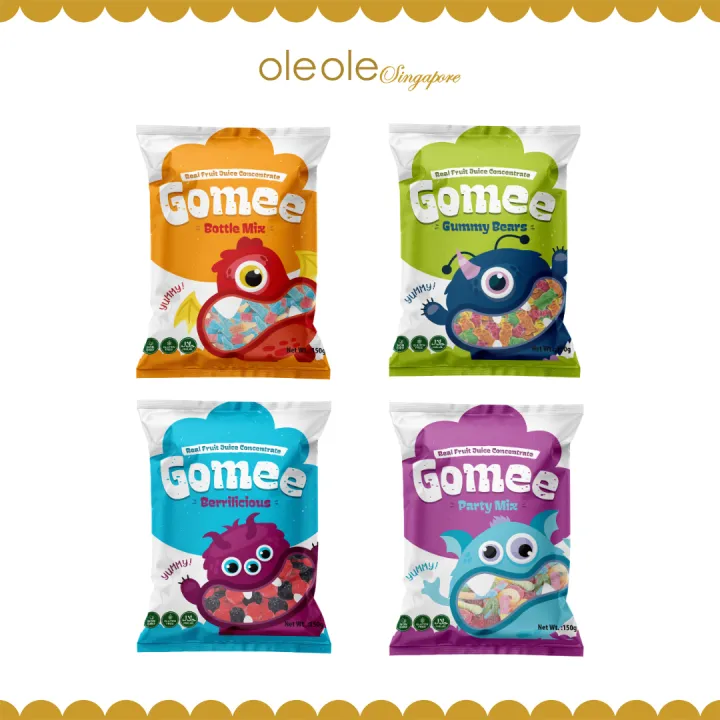 Gomme Real Fruit Juice Gummies (Berrilicious/Bottle Mix/Gummy Bears ...