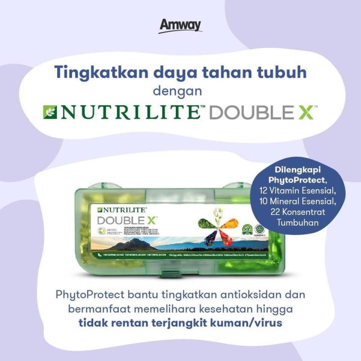 Nutrilite Double X ( Tray ) Amway exp 2026 Original | Lazada Indonesia