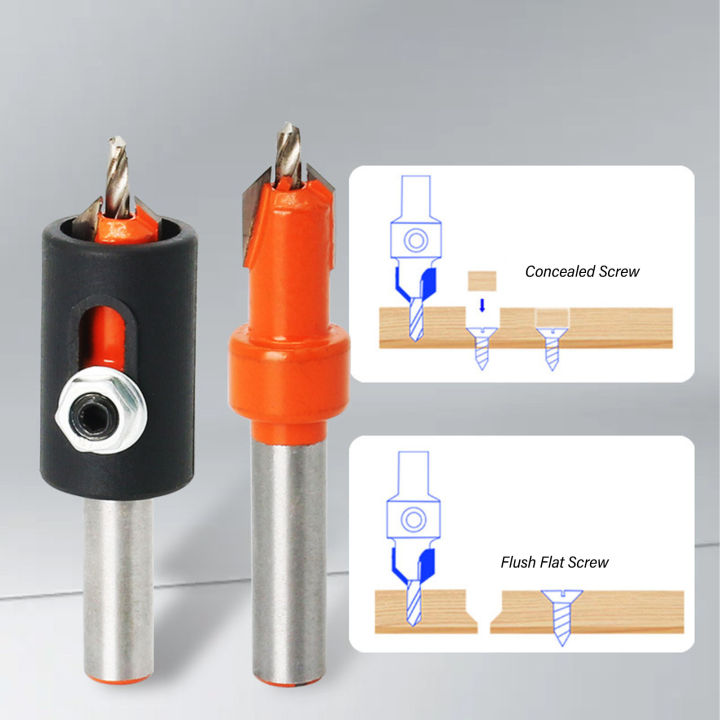 Wood Countersink Drill Bit Set High Hardness Carbon Steel with ...